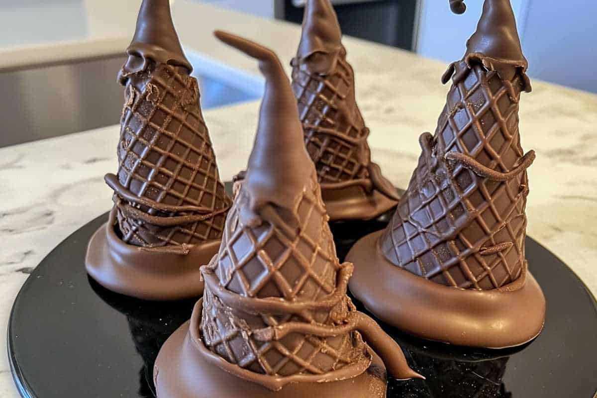 Witch Hat Chocolate Cones: A Fun and Spooky Halloween Treat