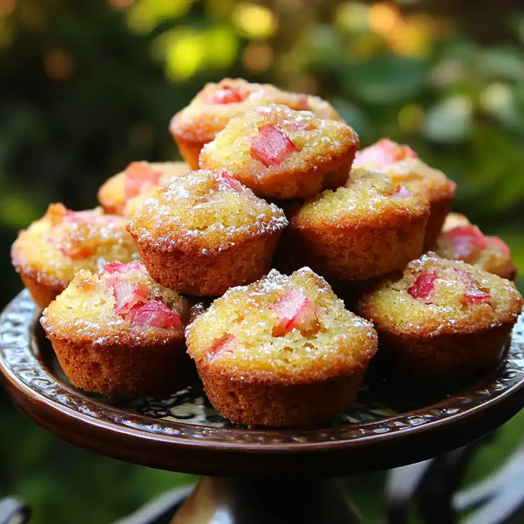 Mini Rhubarb Buttermilk Cakes - Perfect Spring Treat Recipe