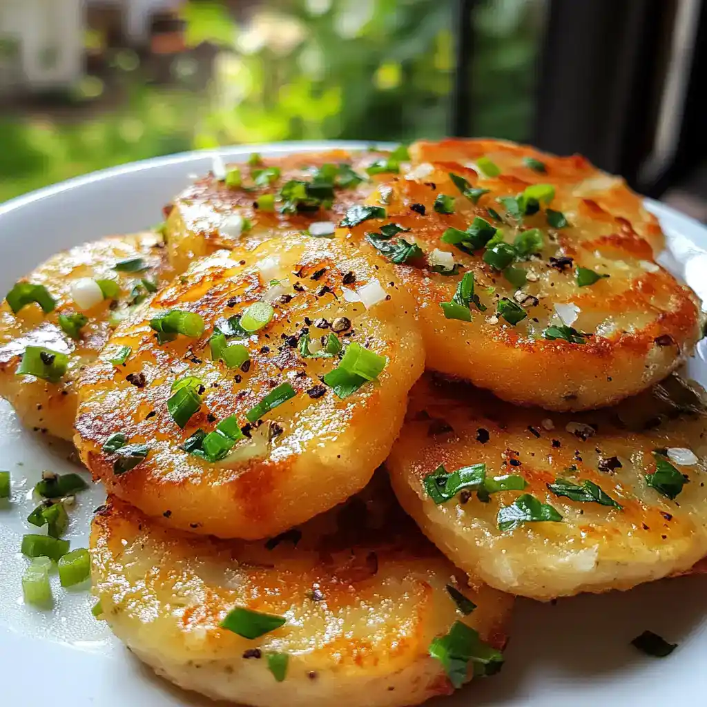 Spring Onions with Garlic Cakes Recipe | Meal Mia