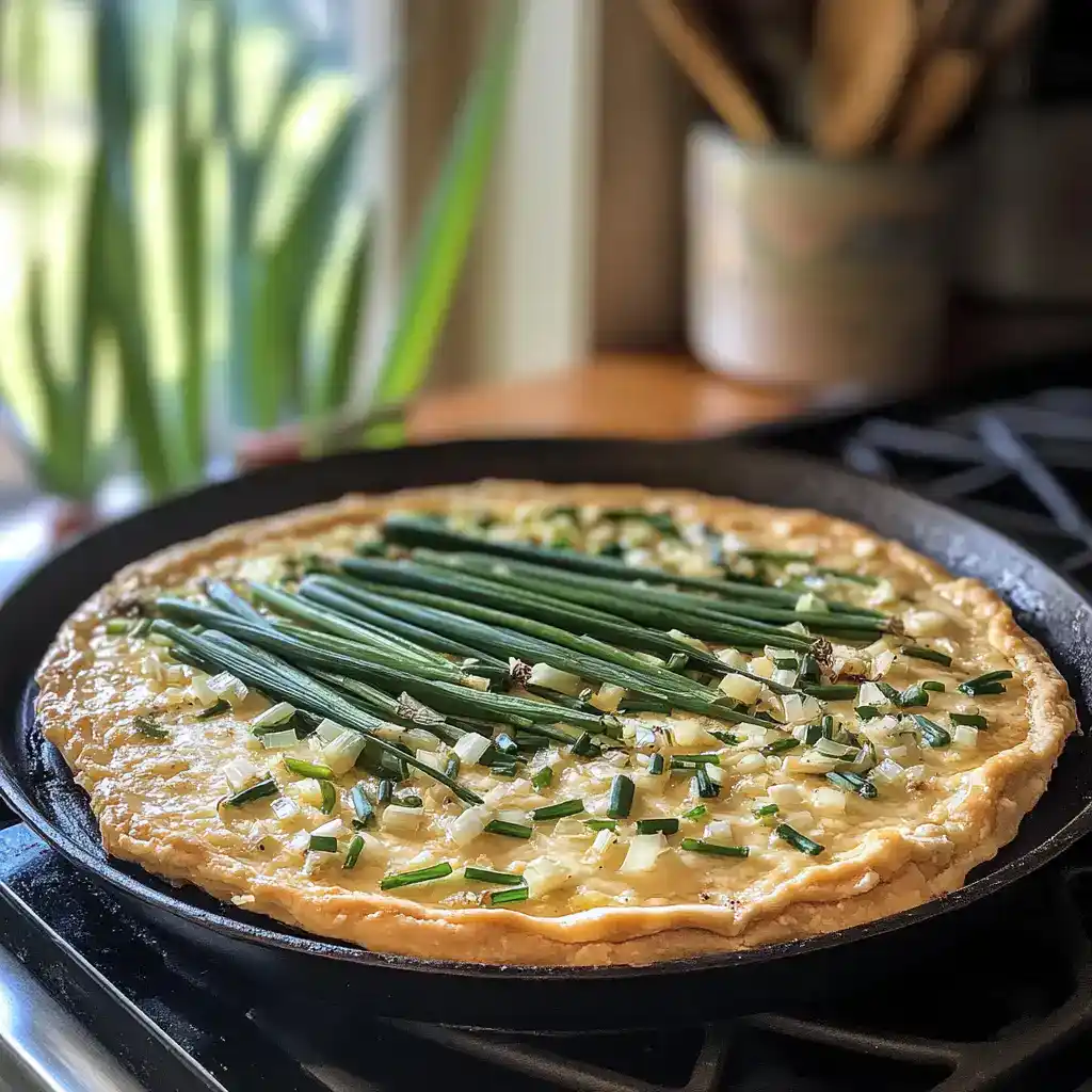 Spring Onions with Garlic Pie Recipe