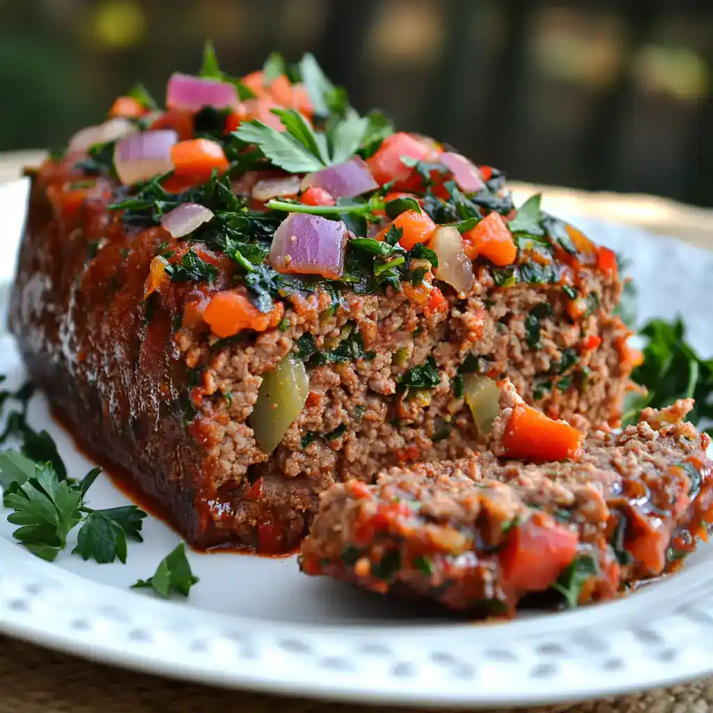 Spring Spring Vegetables Meatloaf for Easter Recipe