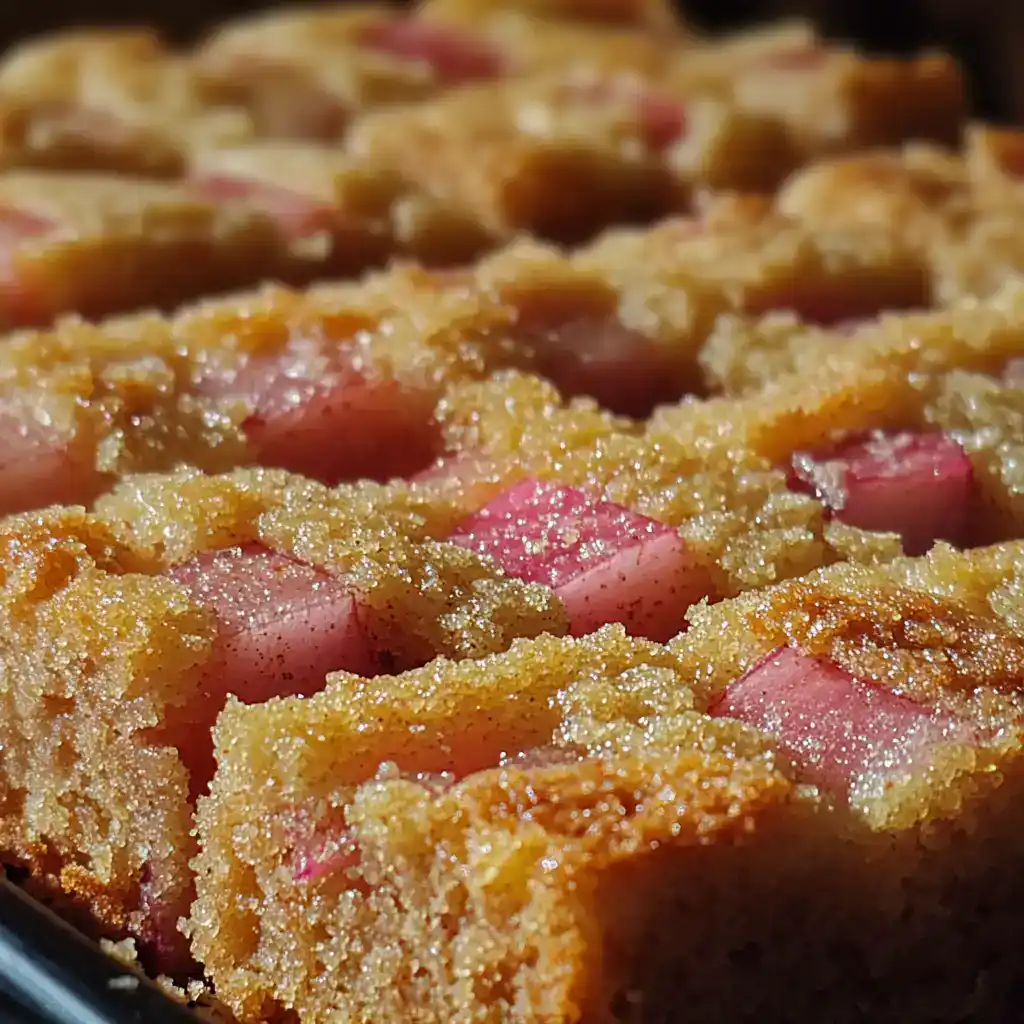Ginger Rhubarb Sheet Cake Recipe - Perfect Spring Dessert