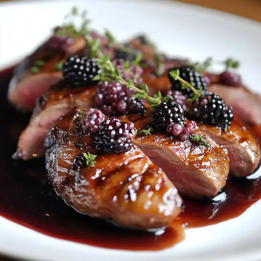 Seared Duck Breast with Blackberry-Port Sauce Recipe Recipe By Mia