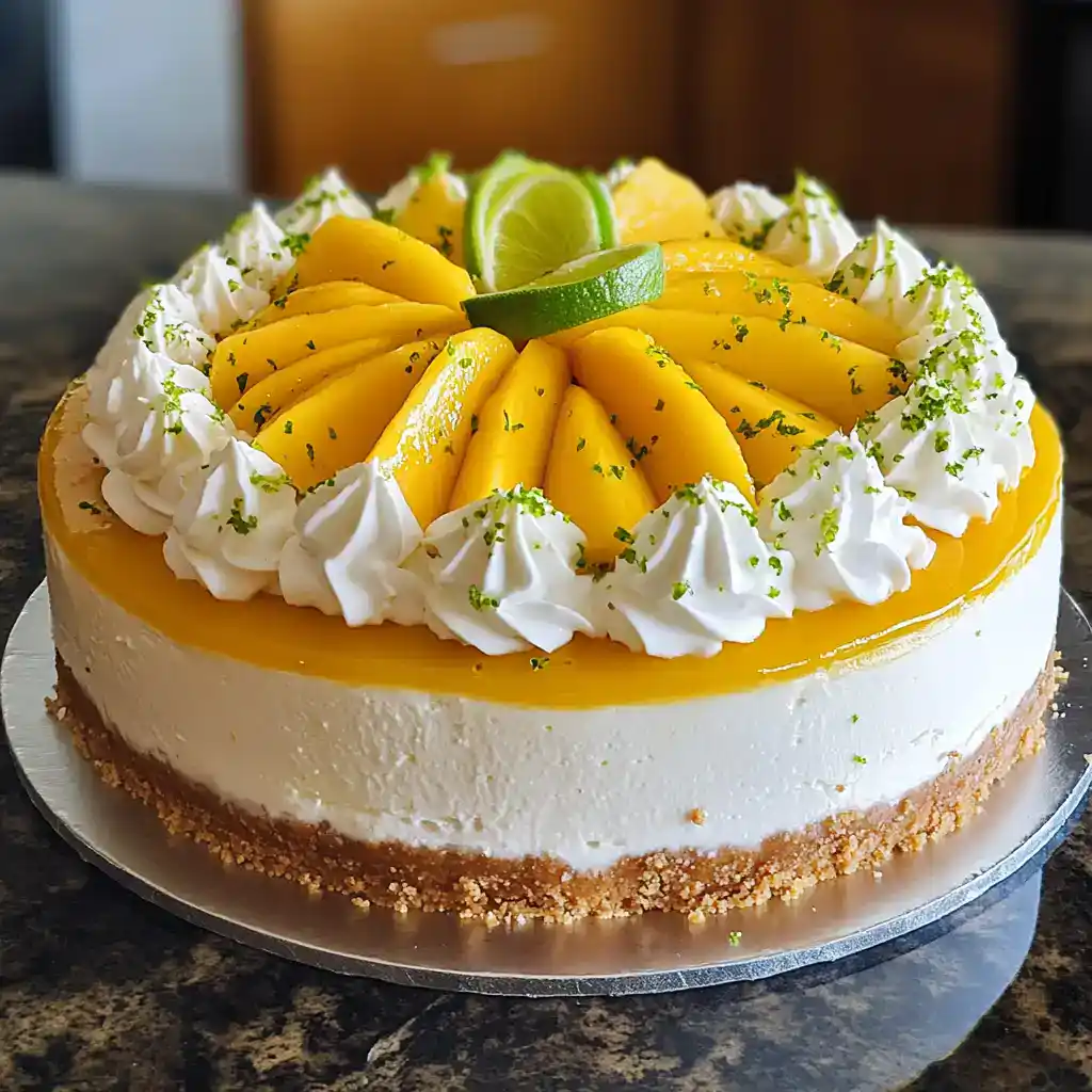 Mango Lime Cheesecake Recipe